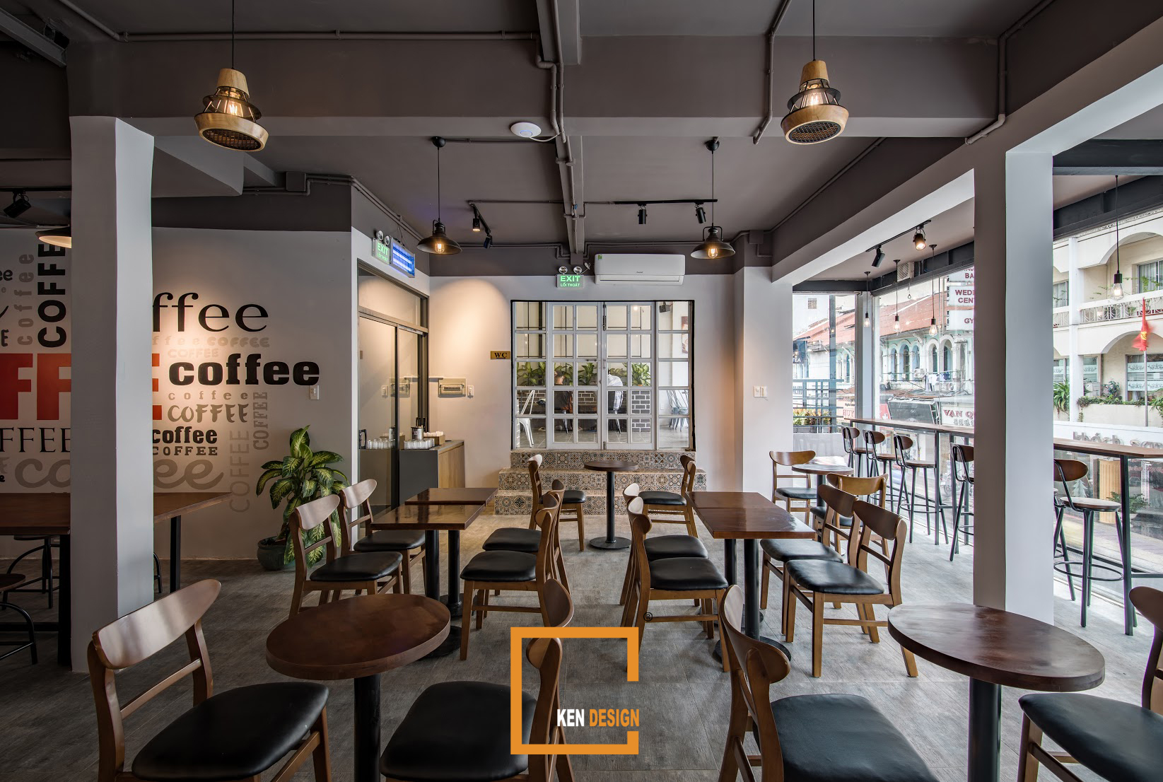 Thi công quán cafe Caafe tại Hồ Chí Minh | Kendesign